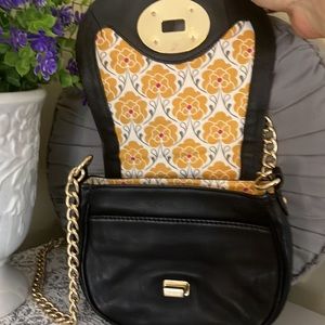 Emma Fox | Bags | Emma Fox Black Leather Shoulder Purse | Poshmark